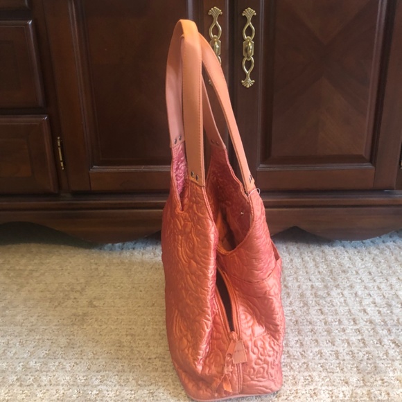 Donna Sharp | Bags | Donna Sharp Handmade Mango Orange Quilted Handbag ...